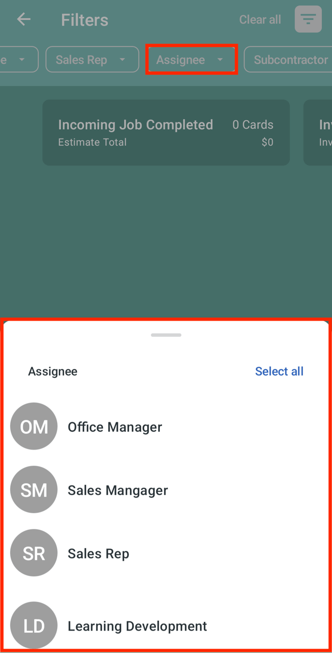 How Do I Use Board Filters on the Mobile App?