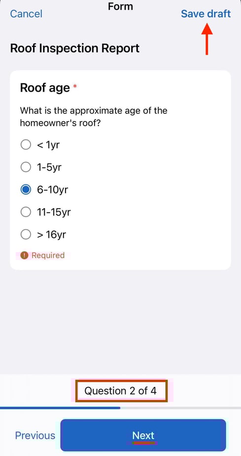 How Do I Complete a Form in the Mobile App?