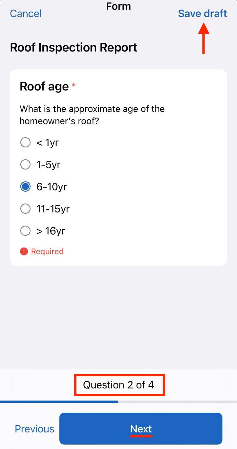 How Do I Complete a Form in the Mobile App?