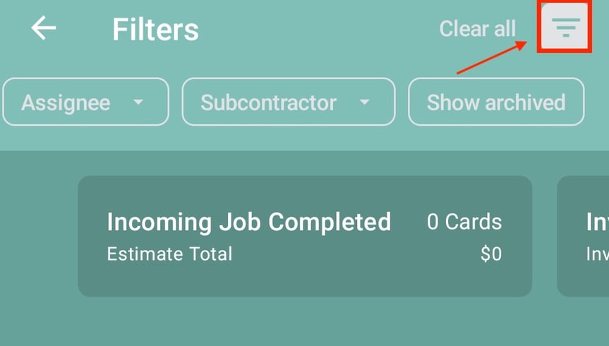How Do I Use Board Filters on the Mobile App?