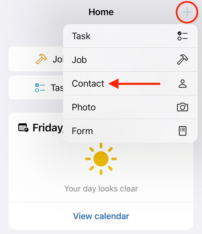 How Do I Add a Contact to the Mobile App?