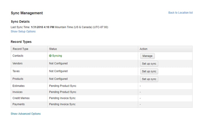 Connecting to Quickbooks Desktop