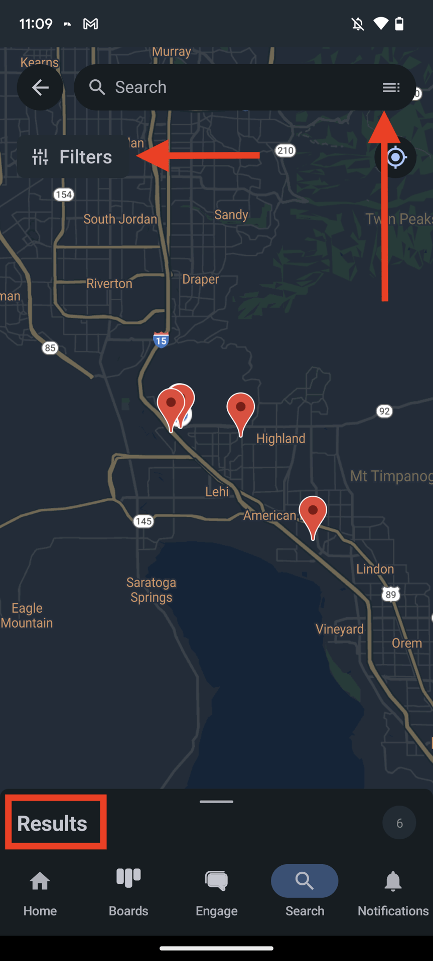 How Do I Use the Map View in the Mobile App?