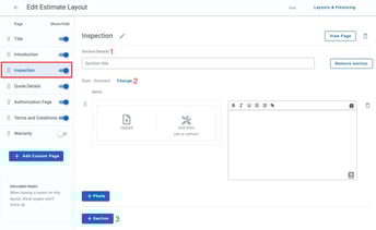 How to Create or Edit Estimate Layouts (New Sales Experience)