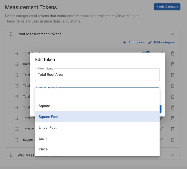How Do I Configure Measurement Tokens?