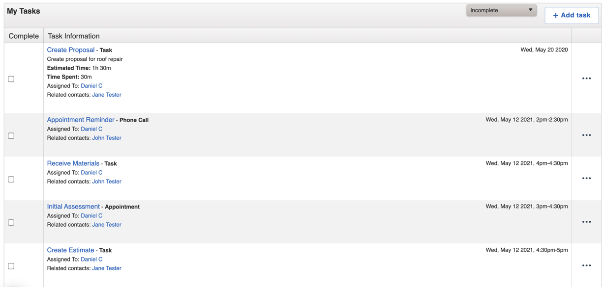 Where Can I View My Upcoming Tasks?