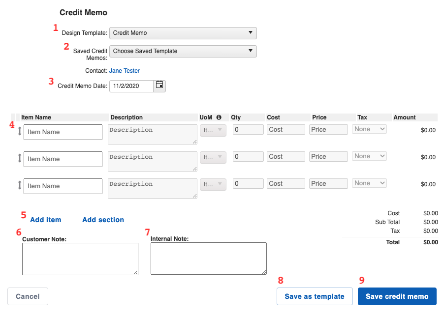How Do I Create a Credit Memo?