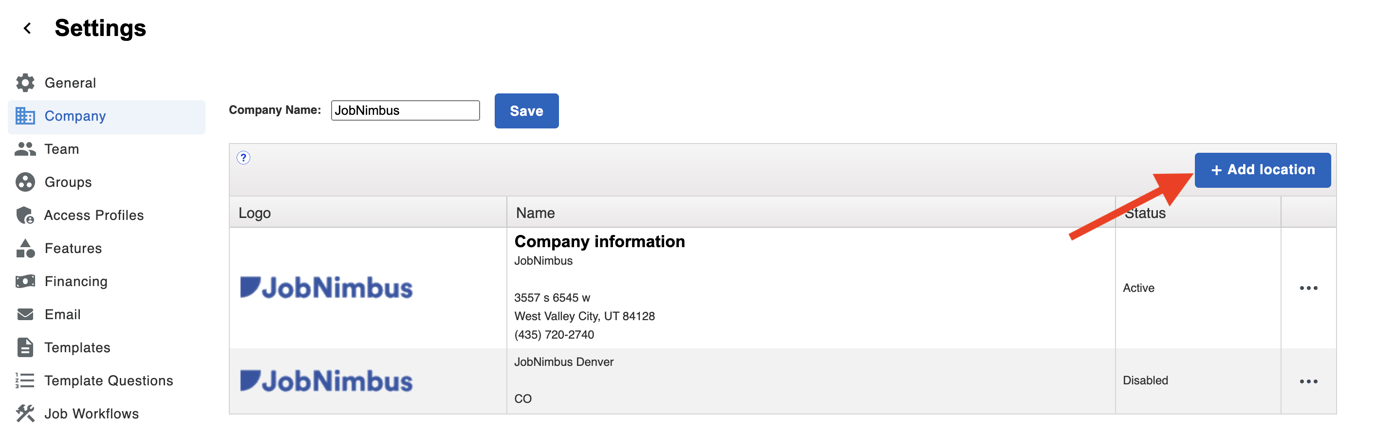 Can I Add Additional Locations for My Company?