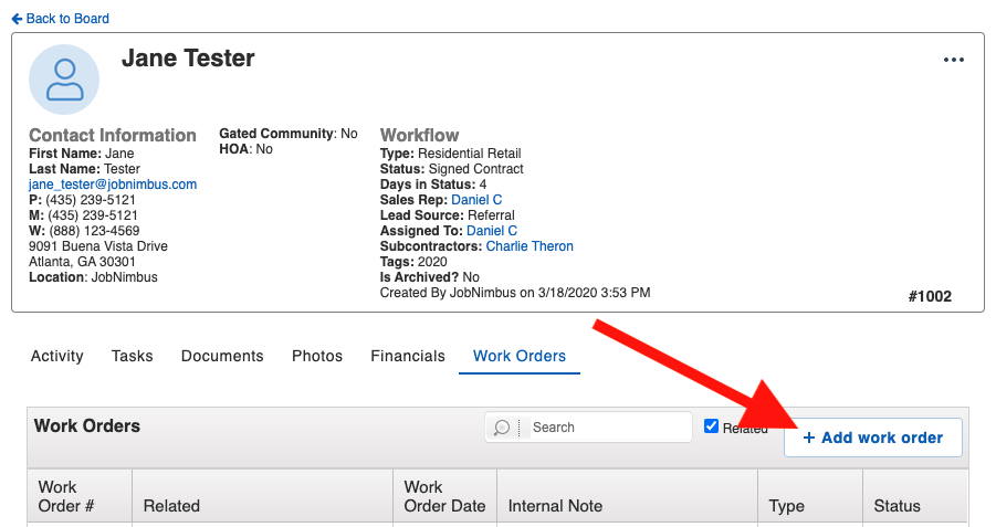How Do I Create a Work Order?