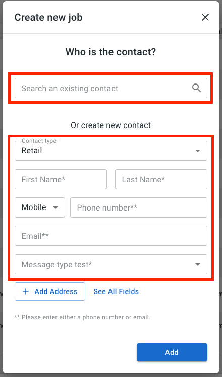 How Do I Create Jobs and Contacts in Jobs V2?