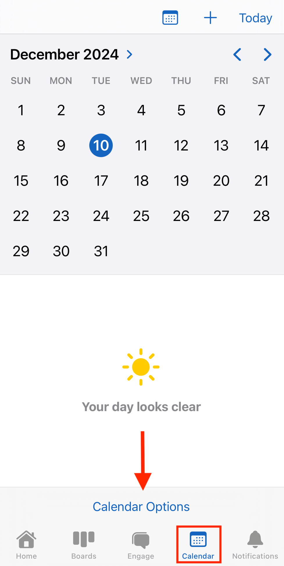 Can I View My Team Members’ Calendars on the Mobile App?
