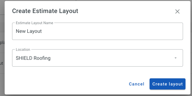 How to Create or Edit Estimate Layouts (New Sales Experience)