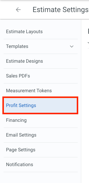 Where Can I Adjust My Profit Settings?