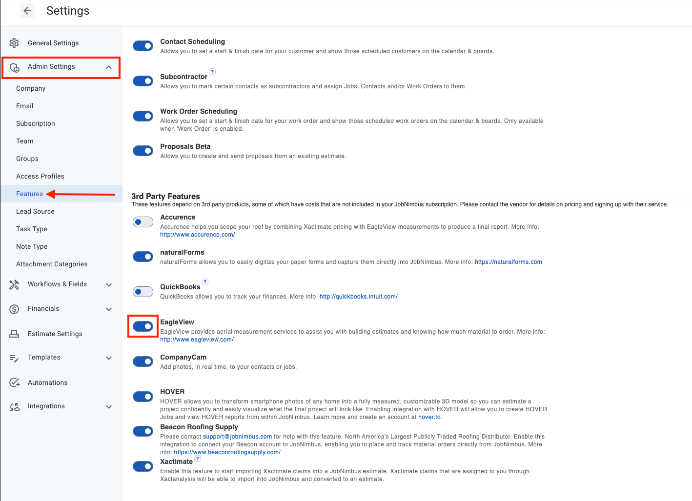 How Do I Connect and Disconnect EagleView in the New Sales Experience?