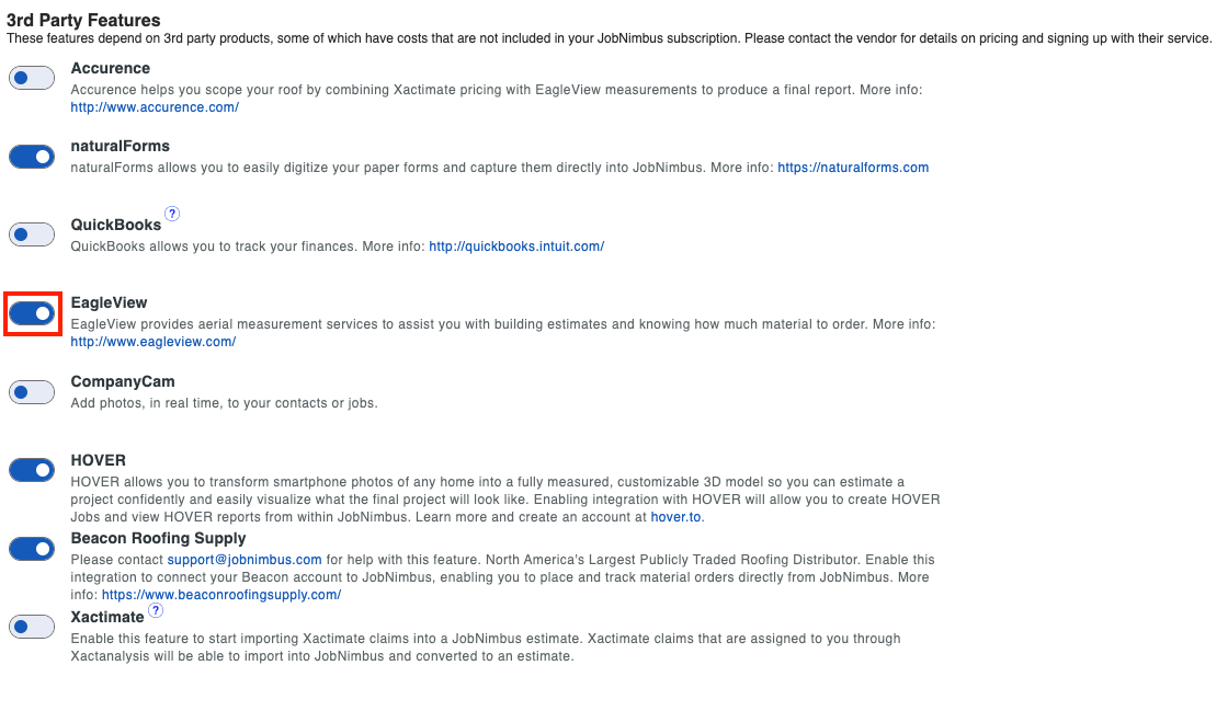 How Do I Connect and Disconnect EagleView in the New Sales Experience?