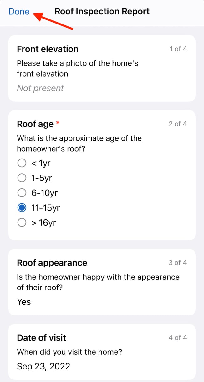 How Do I Complete a Form in the Mobile App?